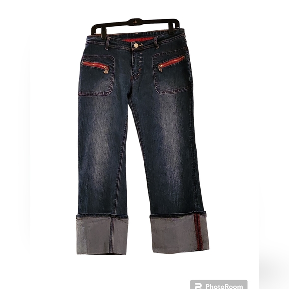 mecca | Jeans | Mecca Femme Crop Roll Blue Jean Pants 9s Vintage | Poshmark